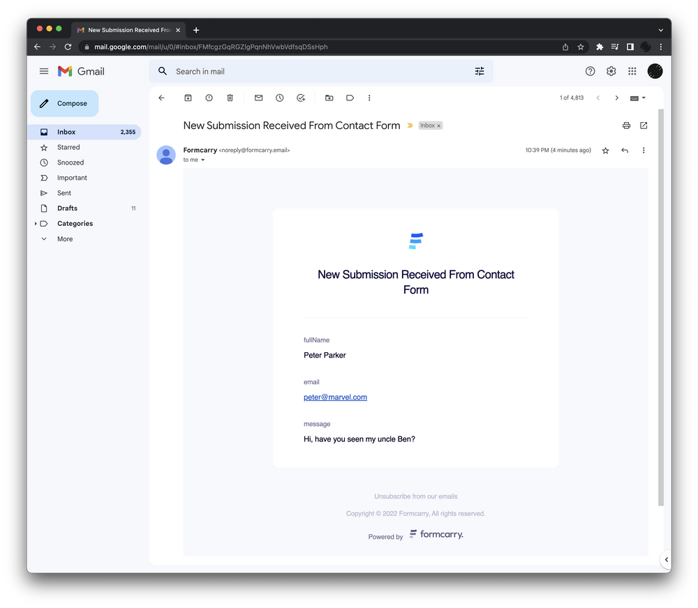 How To Create A Simple Html Contact Form That Sends Email 